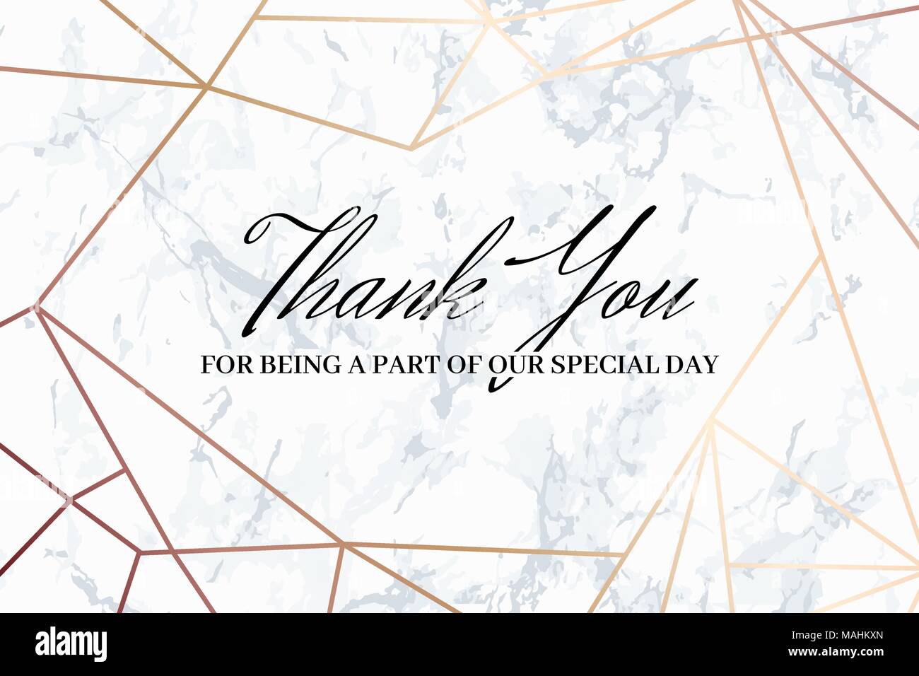 Thank you geometric design card template Stock Vector Image & Art - Alamy