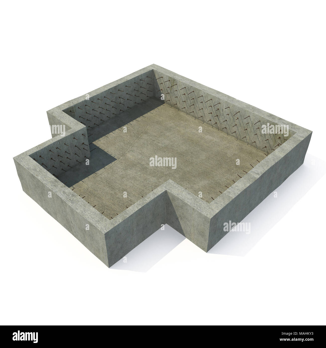 House concrete slab Cut Out Stock Images & Pictures - Alamy