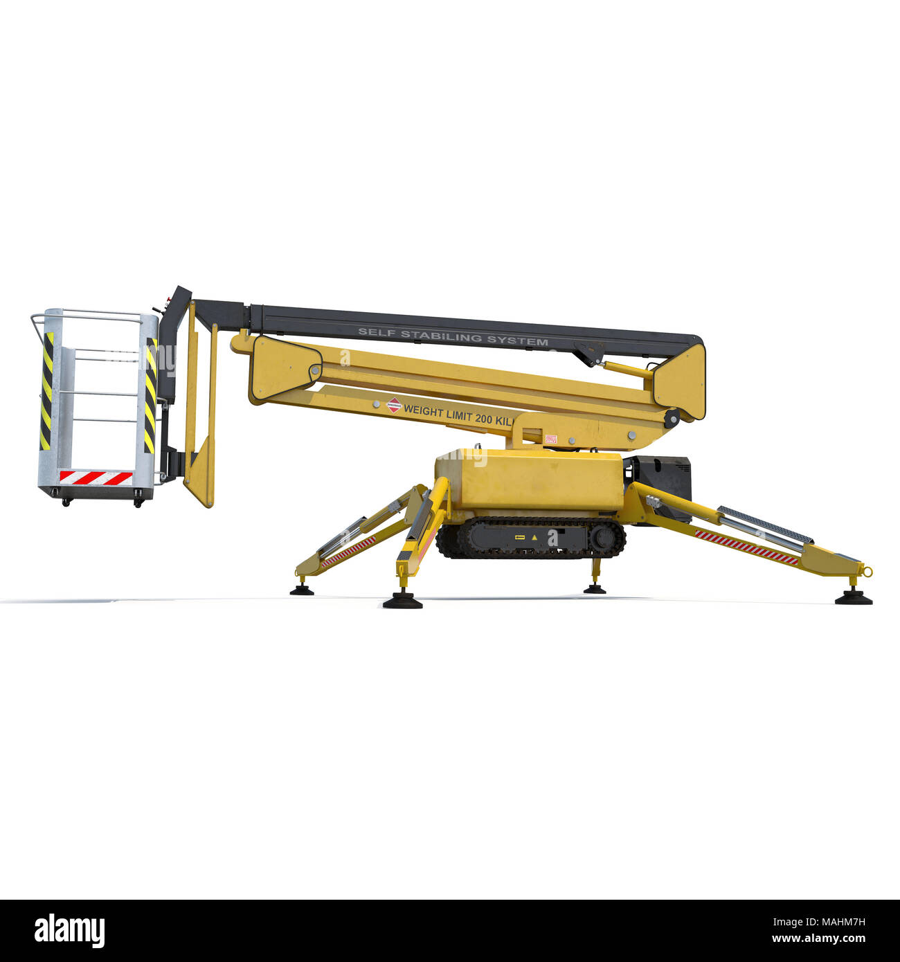 Mobile aerial work platform - Yellow scissor hydraulic self propelled ...