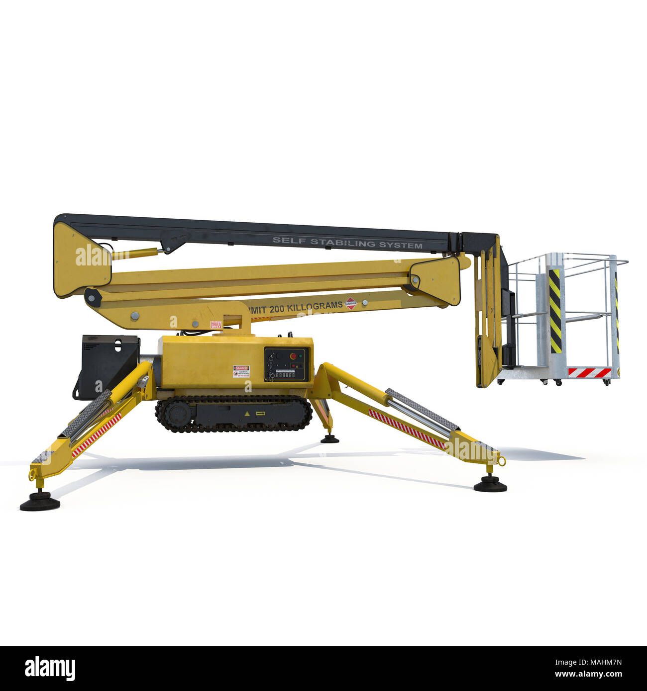 Mobile aerial work platform - Yellow scissor hydraulic self propelled ...