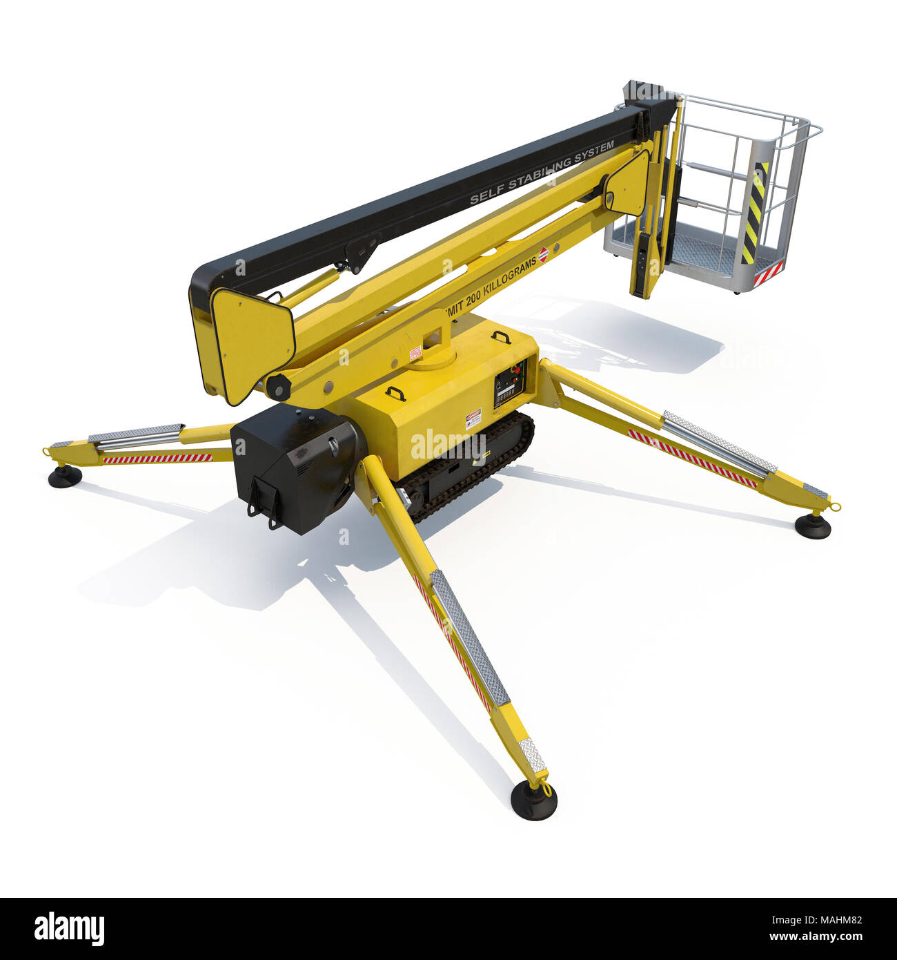 Mobile aerial work platform - Yellow scissor hydraulic self propelled ...
