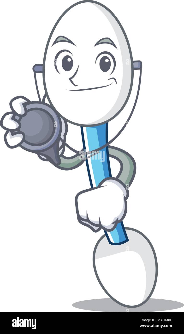 Doctor cotton swab character cartoon Stock Vector Image & Art - Alamy