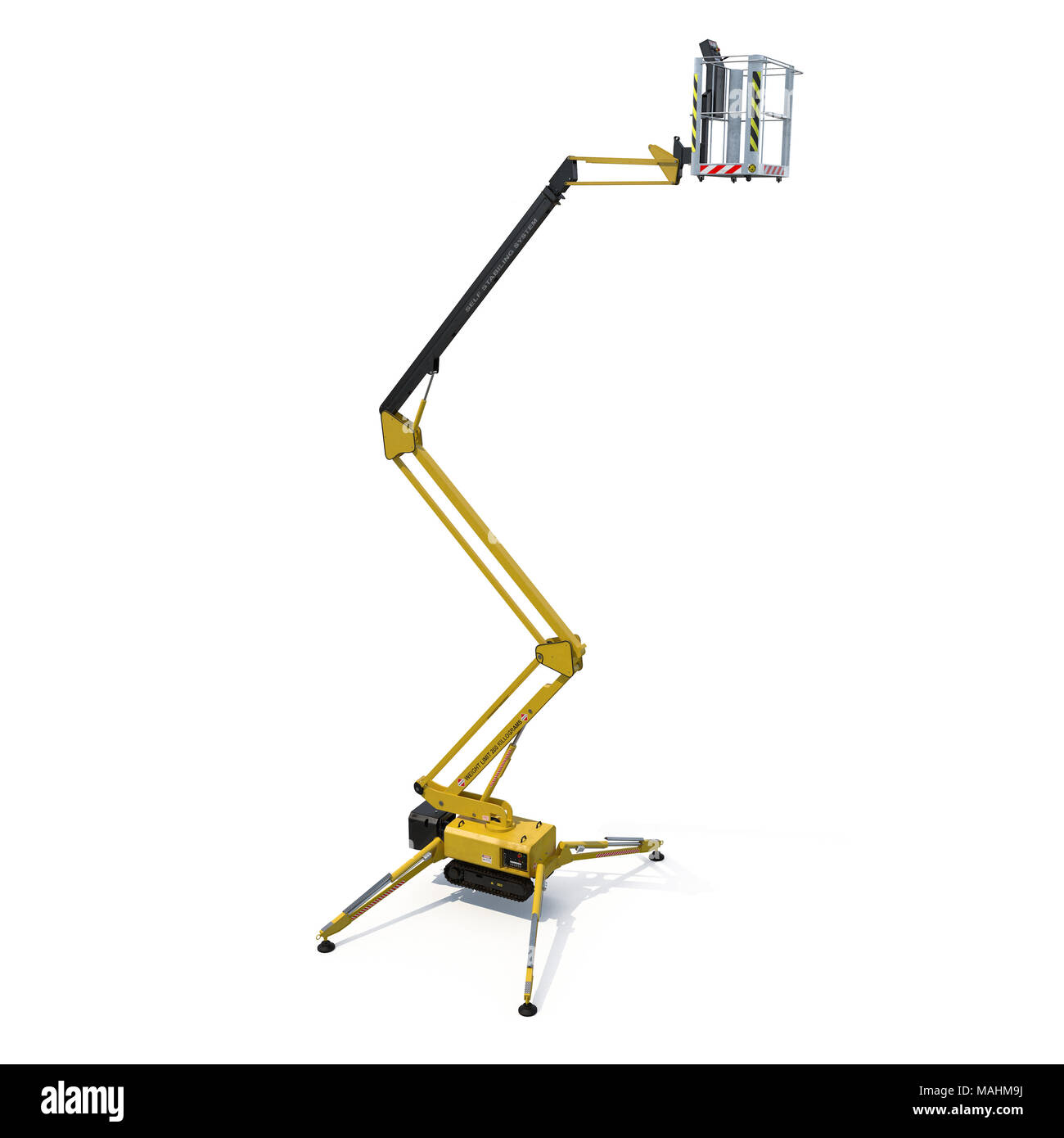 Extended scissor lift Cut Out Stock Images & Pictures - Alamy