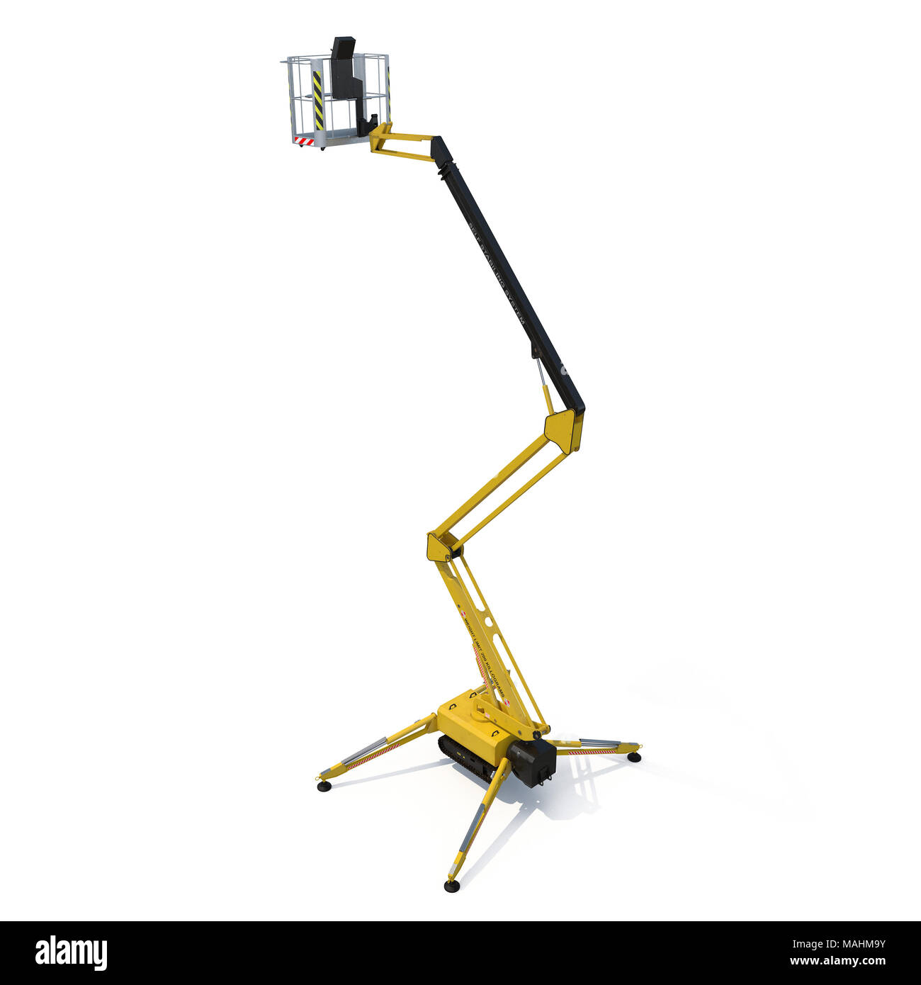 Extended scissor lift Cut Out Stock Images & Pictures - Alamy