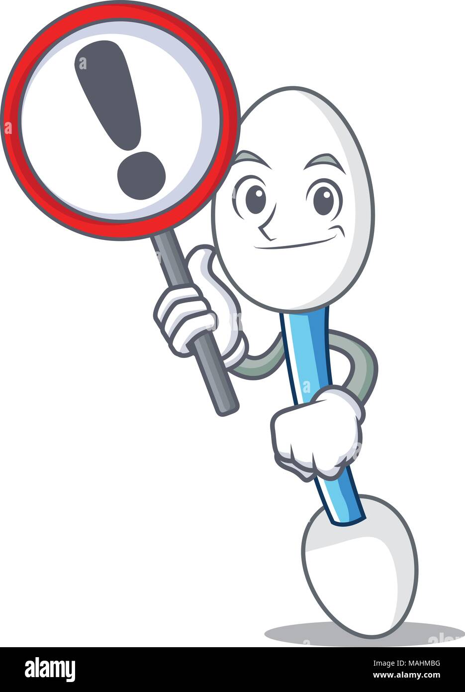 With sign cotton swab character cartoon Stock Vector Image & Art - Alamy