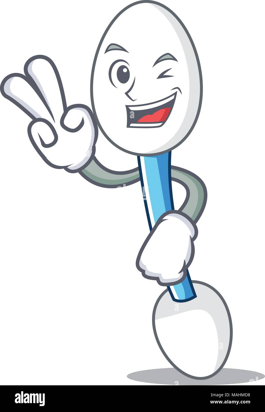 two finger cotton swab character cartoon Stock Vector Image & Art - Alamy