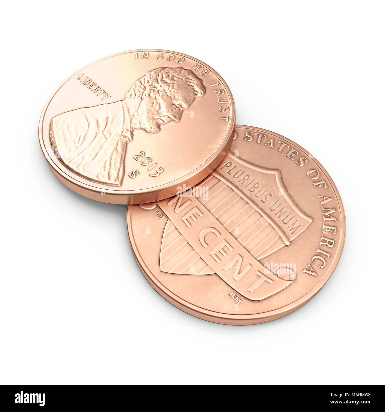 Lincoln penny Cut Out Stock Images & Pictures - Alamy