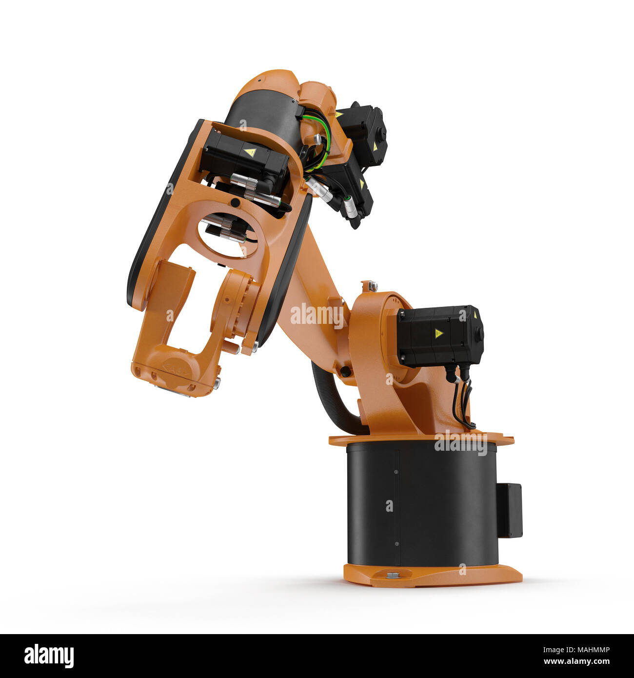 Orange industrial robot hi-res stock photography and images - Alamy