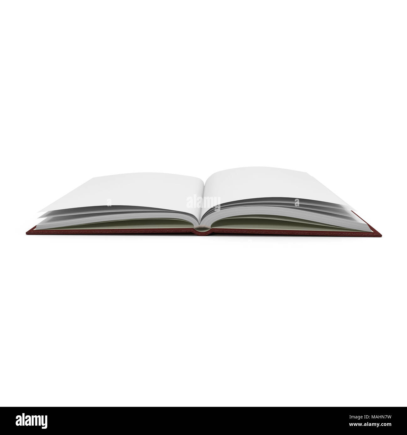 Open Journal on white. 3D illustration Stock Photo - Alamy