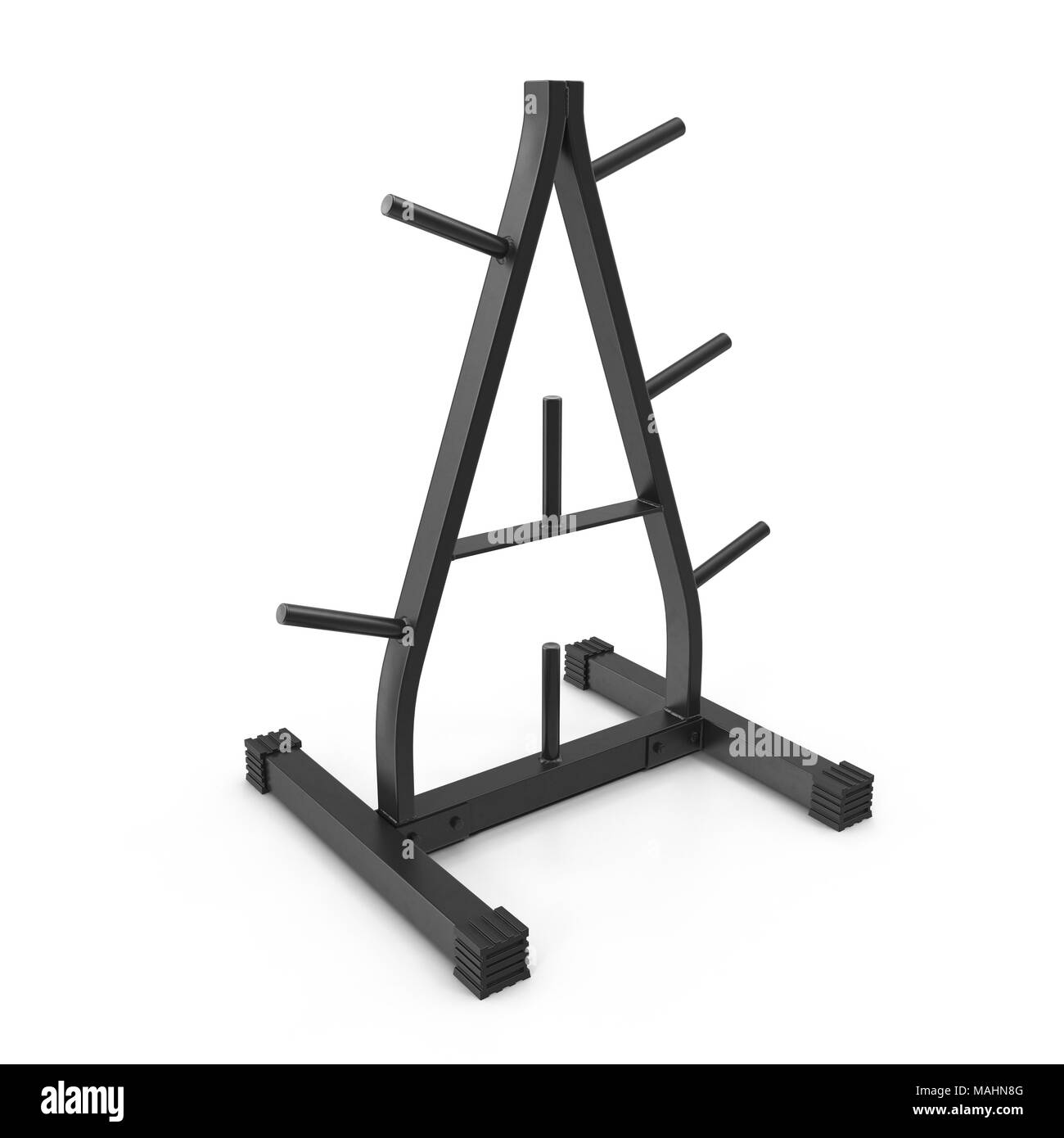 Weight Plate Tree on white. 3D illustration, clipping path Stock Photo ...