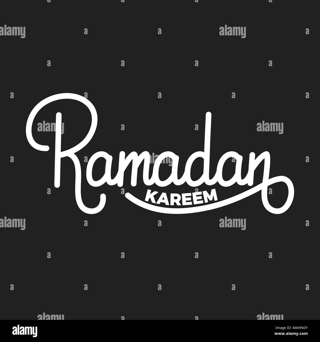 Ramadan Kareem. Muslim holiday lettering design for Ramadan holy month ...