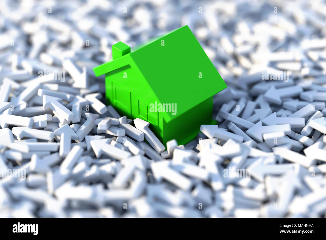Home property conceptual background, 3d rendering Stock Photo - Alamy