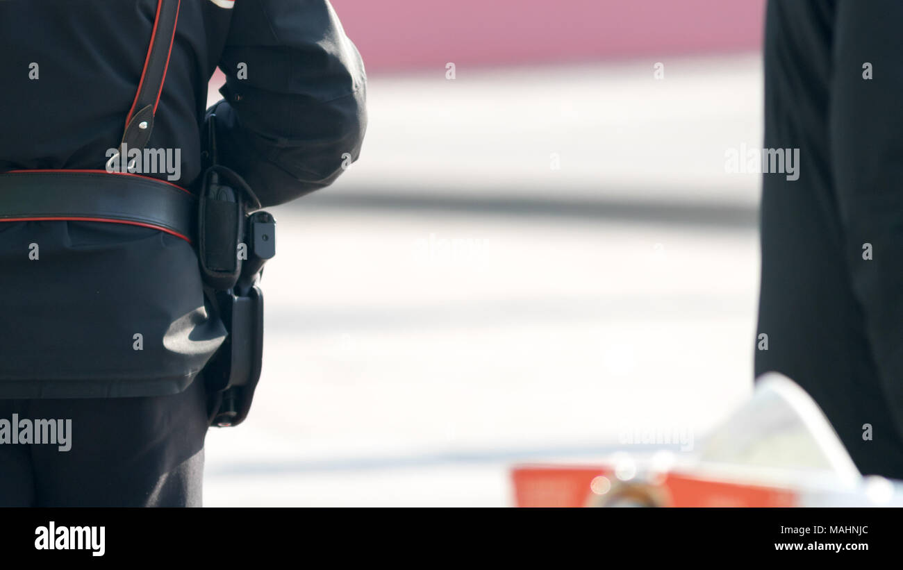 Italian police forces monitoring the streets Stock Photo - Alamy