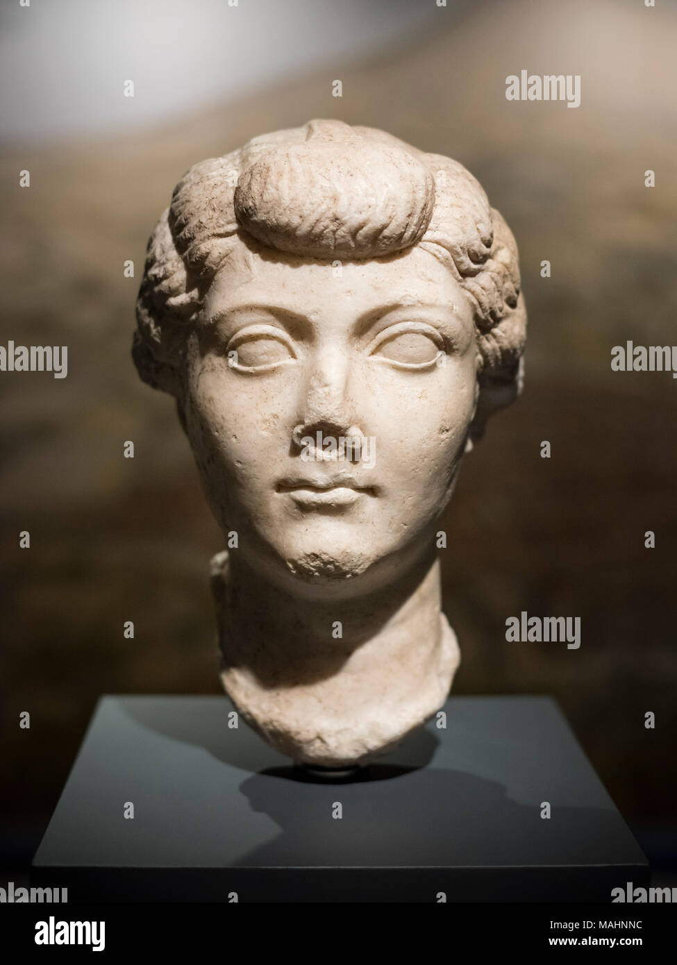 Oxford. England. Portrait head of Roman Empress Livia Drusilla ...