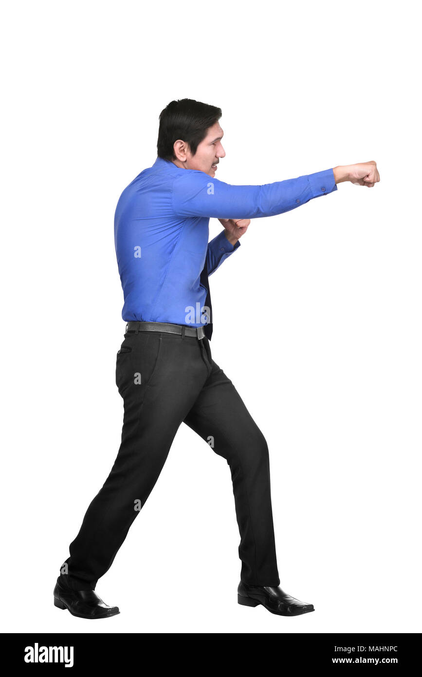 Person punching Cut Out Stock Images & Pictures - Alamy