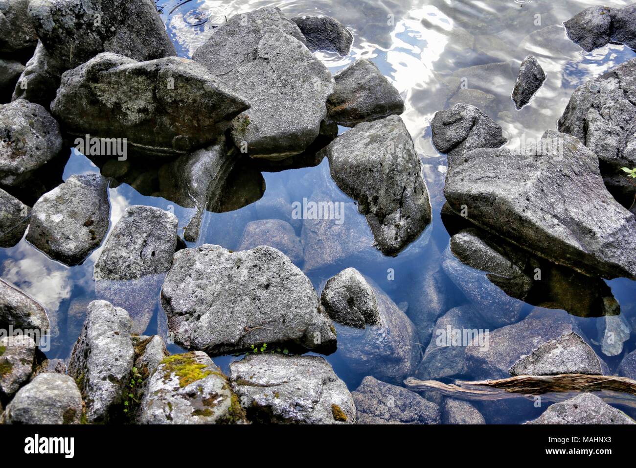 Rocks underwater lake surface hi-res stock photography and images - Alamy