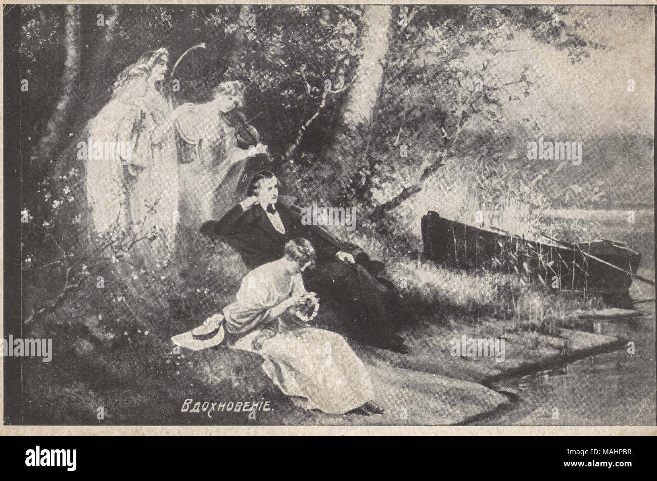 Vintage post card issued at the beginning of the 20th century with fine ...