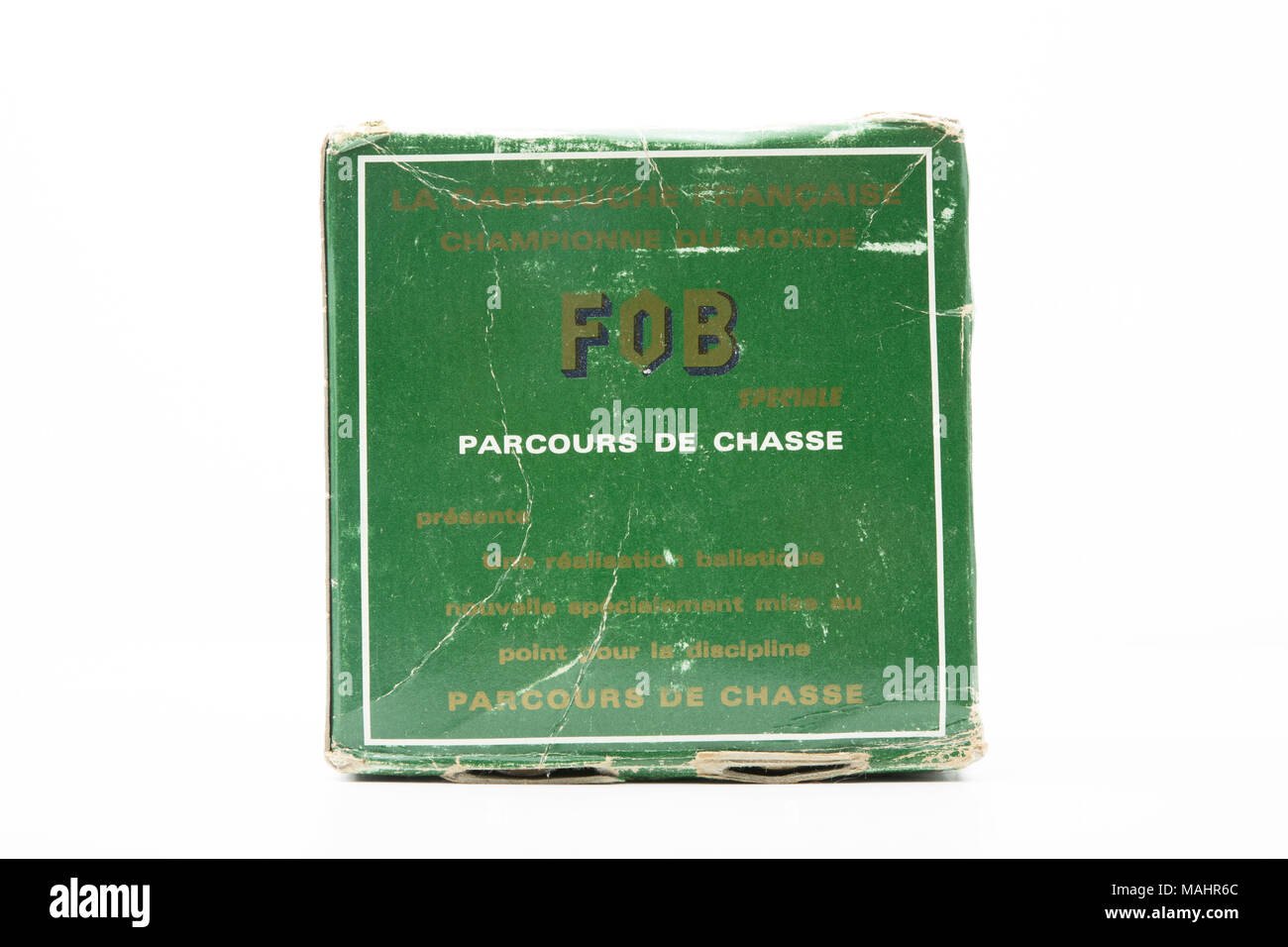 An old FOB shotgun cartridge box. UK Stock Photo - Alamy