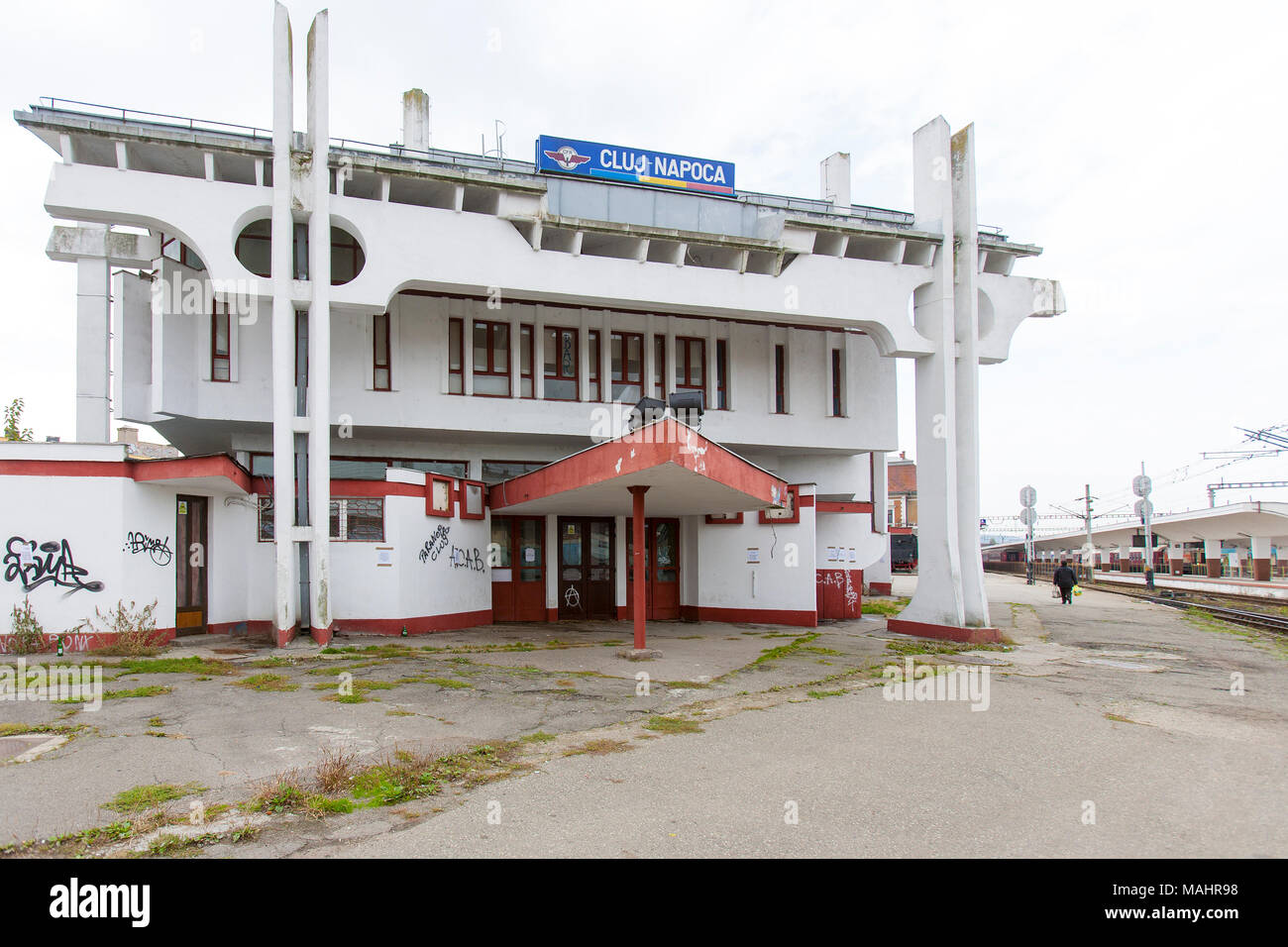 The old terminal building and the newly renovated Cluj Napoca Train ...