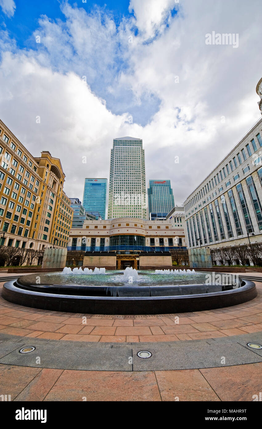 glass office building at canary wharf , london Stock Photo - Alamy