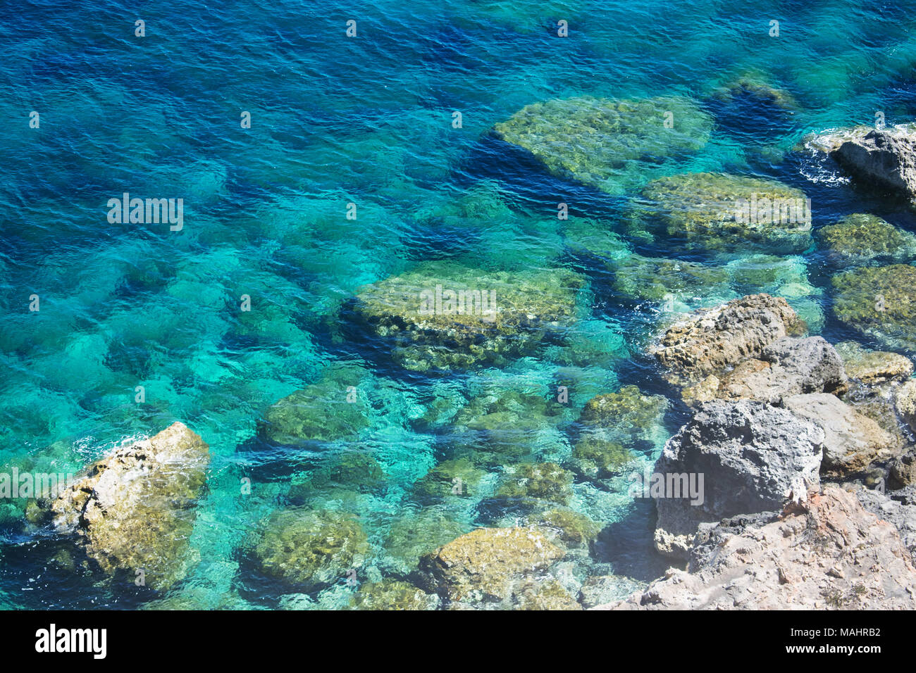 The Beautiful Colors of the Sea Stock Photo - Alamy
