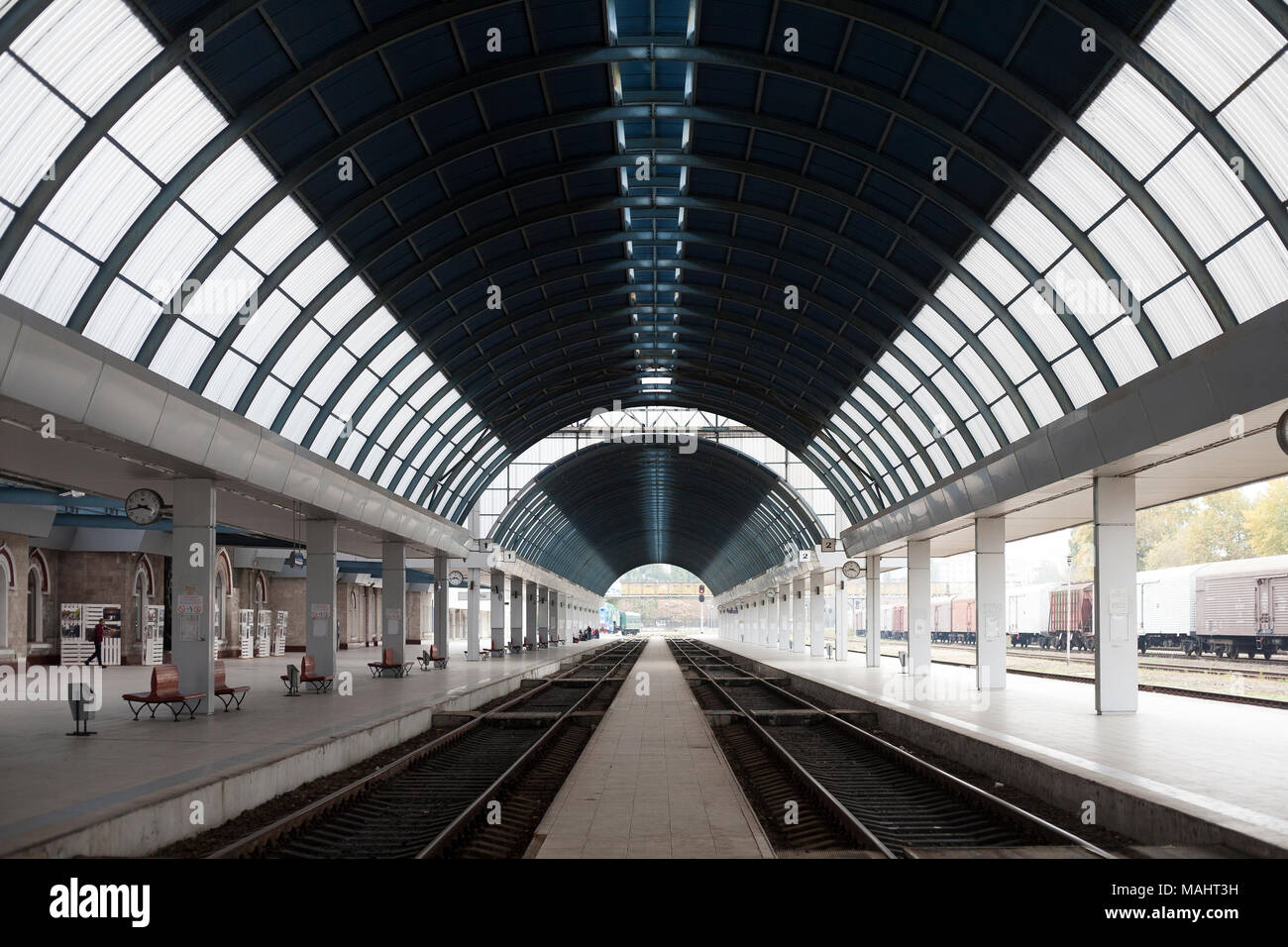 the central railway station in Chisinau, Republic of Moldova Stock ...