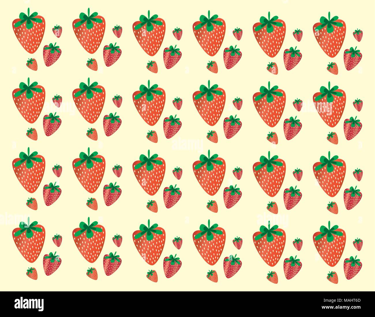 strawberry fruit background vector and Illustration Stock Vector Image ...