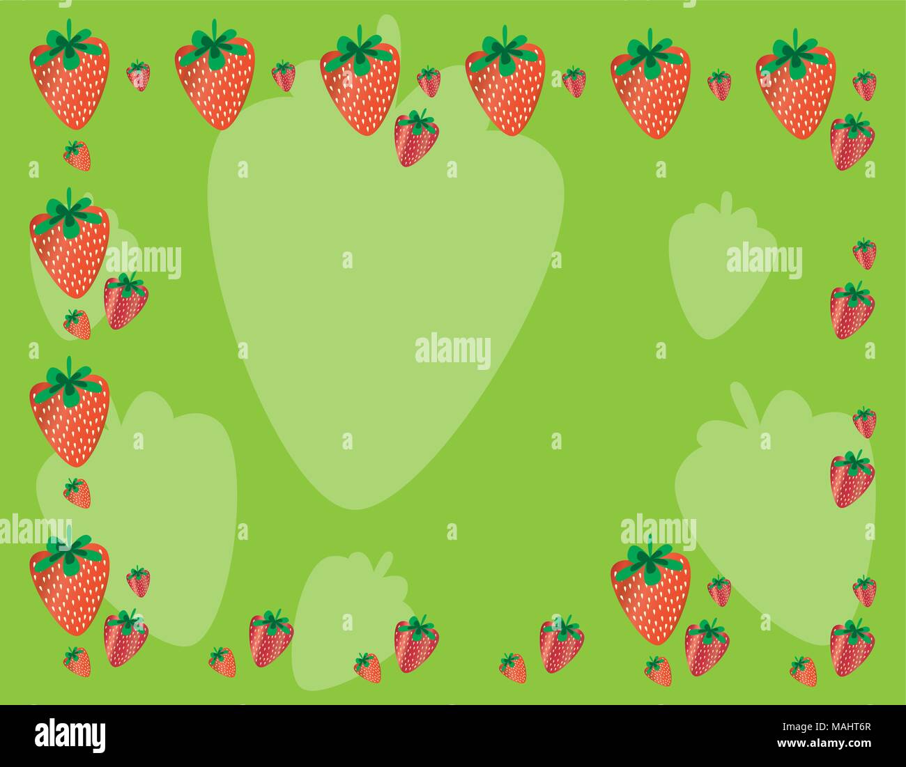 strawberry fruit background vector and Illustration Stock Vector Image ...