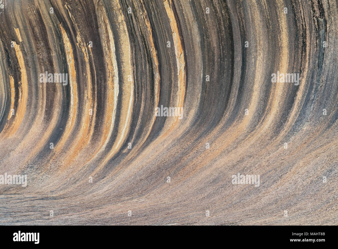 Spectacular Wave Rock, famous place in the outback of Western Australia ...