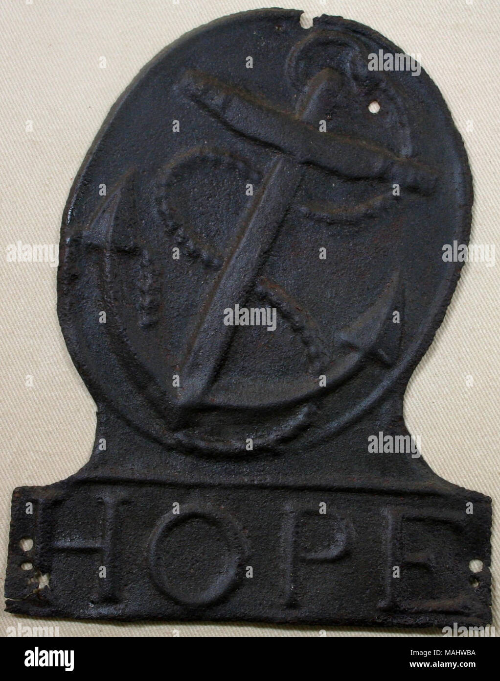 Fire mark for Hope Fire and Life Assurance Company in London, England ...