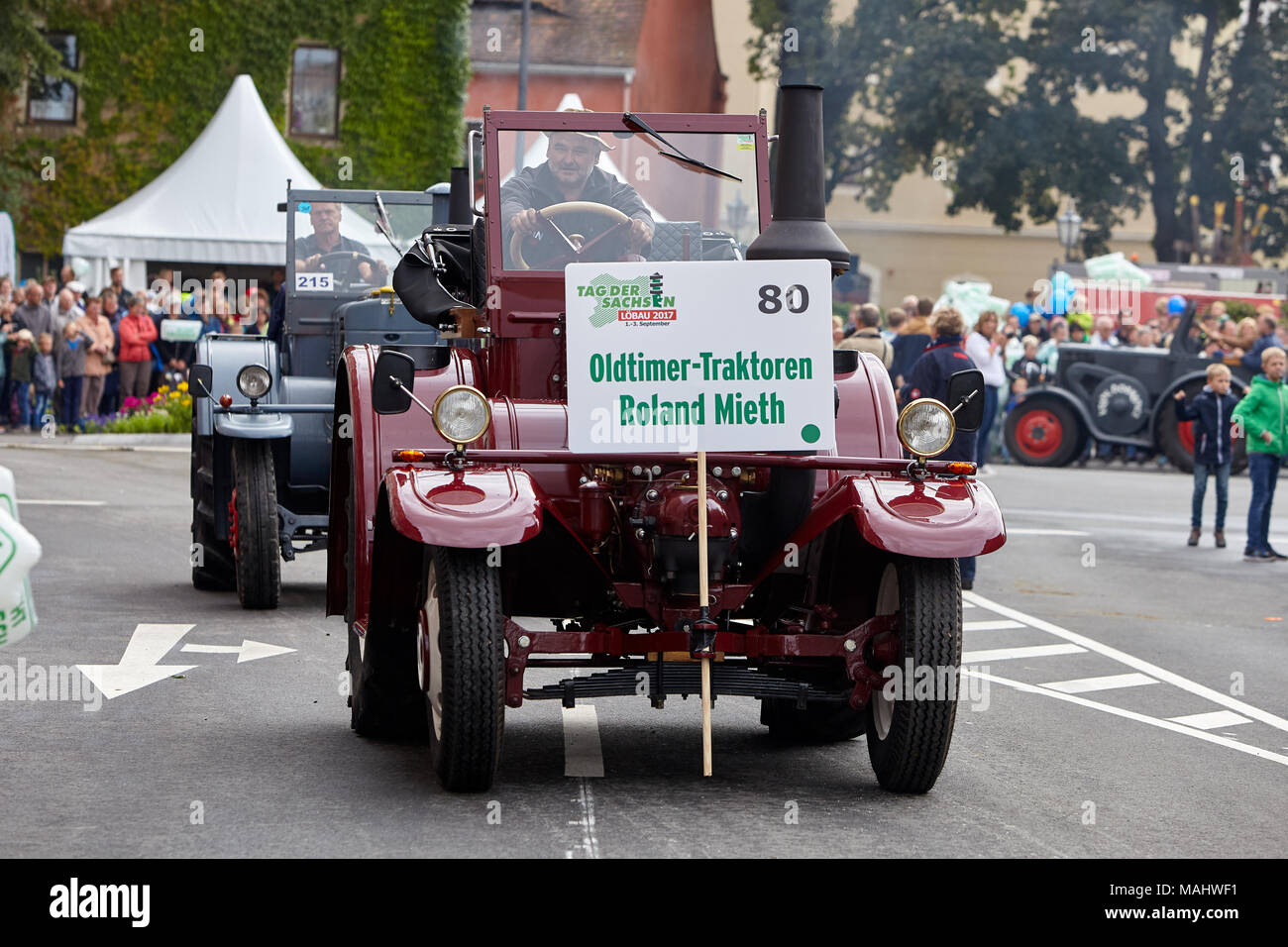 Vintage Tractor Parade Stock Photo - Alamy