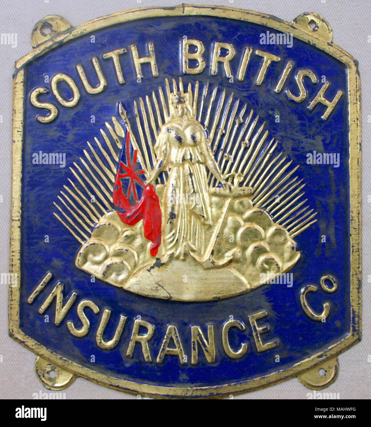 Fire mark for The South British Insurance Company, Ltd., in Auckland ...