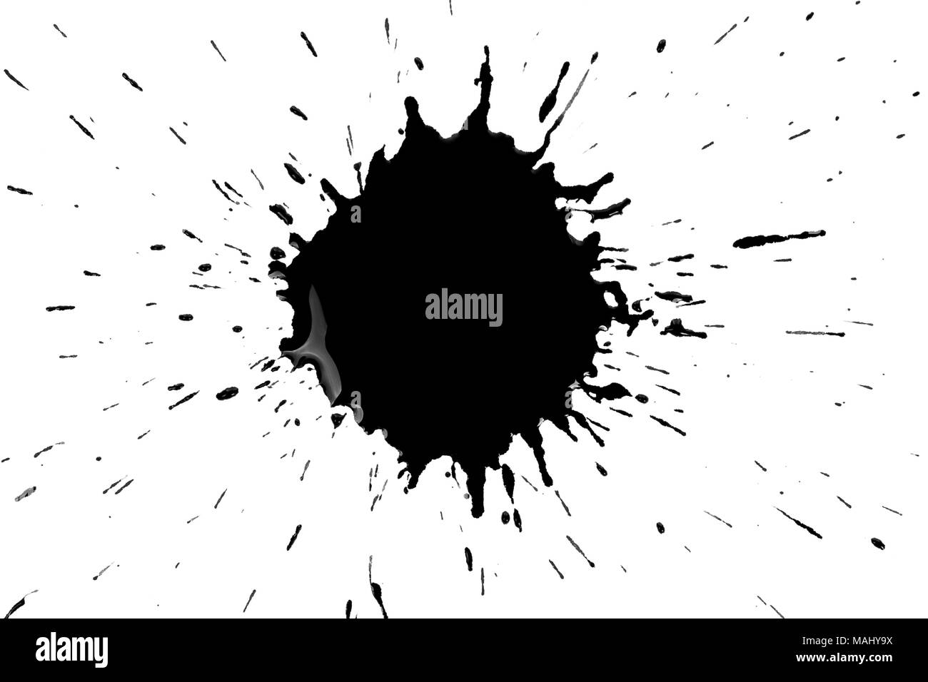 Black ink blot hi-res stock photography and images - Alamy