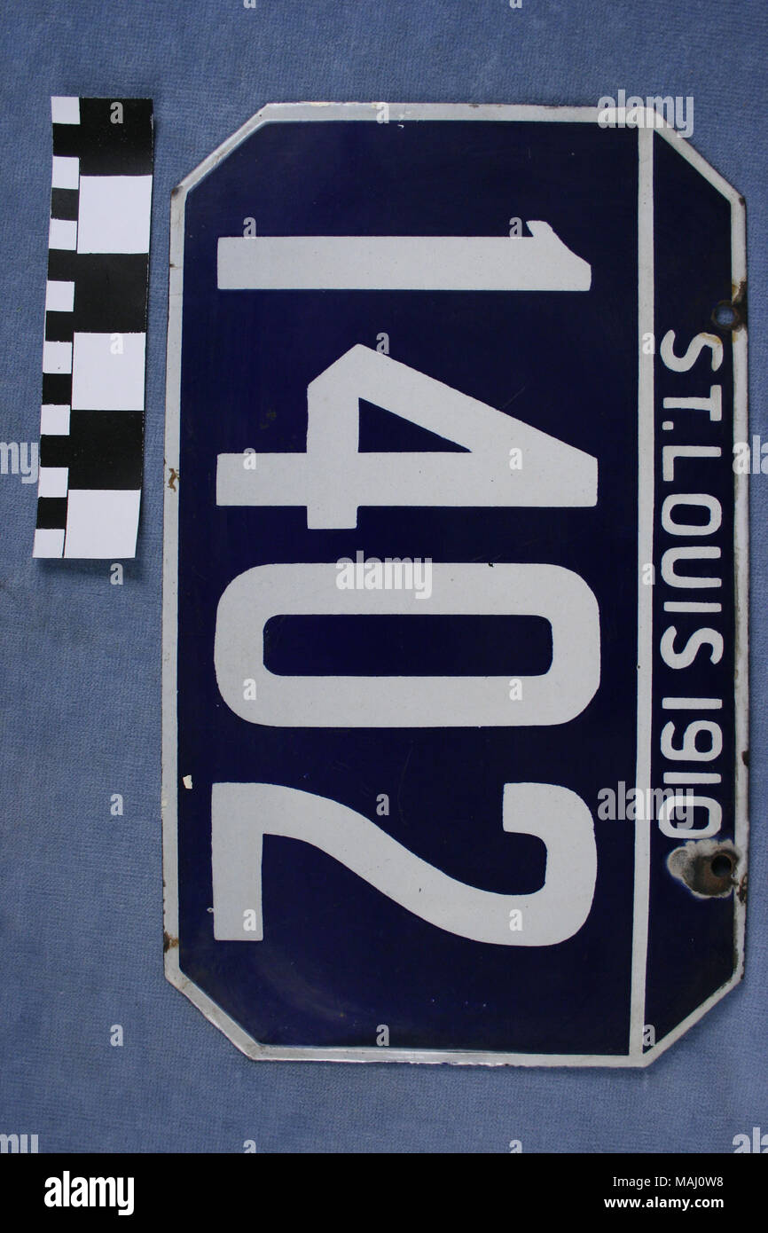 1910 St. Louis enameled license plate Title: 1910 St. Louis Enameled ...