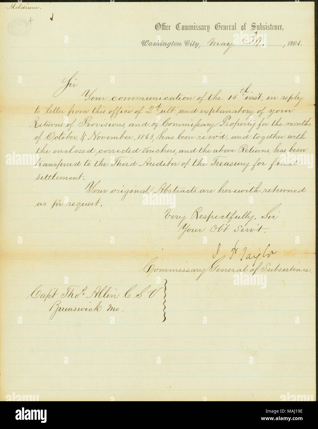 Received his letter hi-res stock photography and images - Alamy