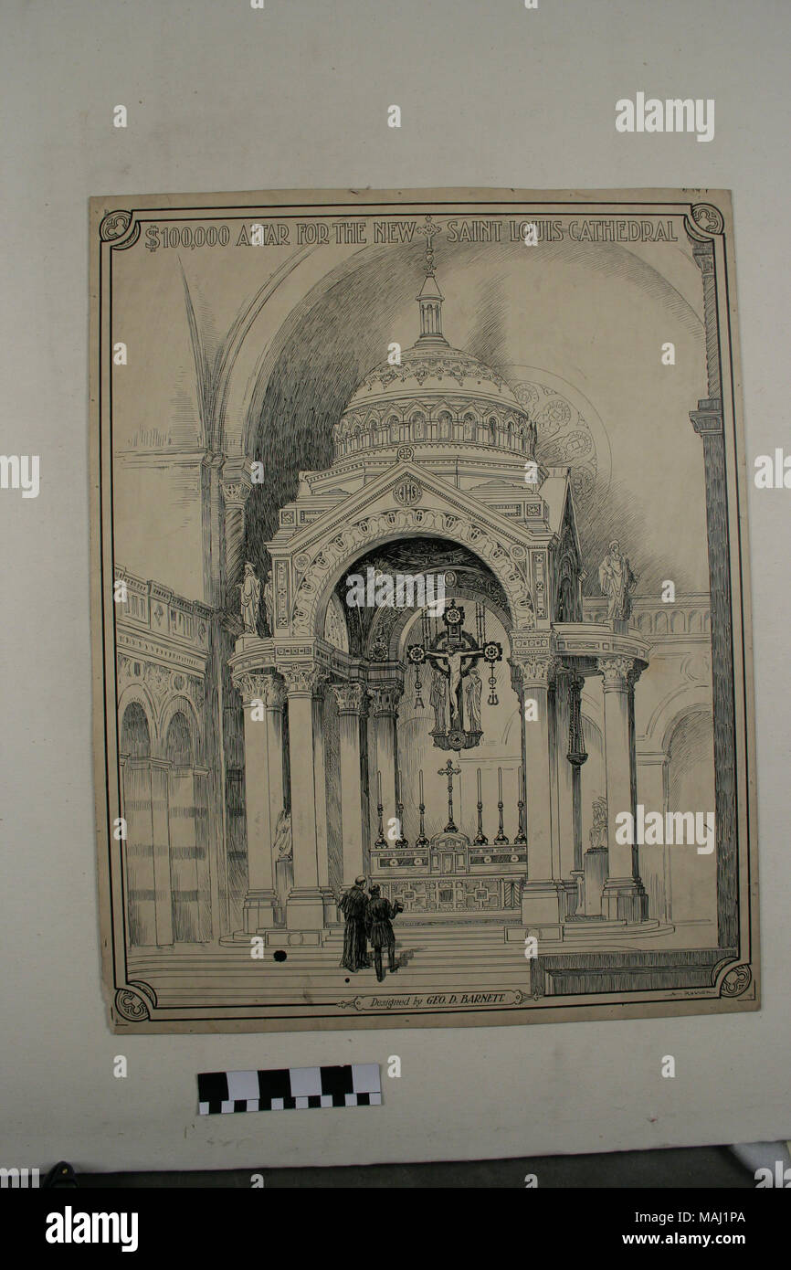 Original pen and ink drawing by A. Russell Title: St. Louis Cathedral ...