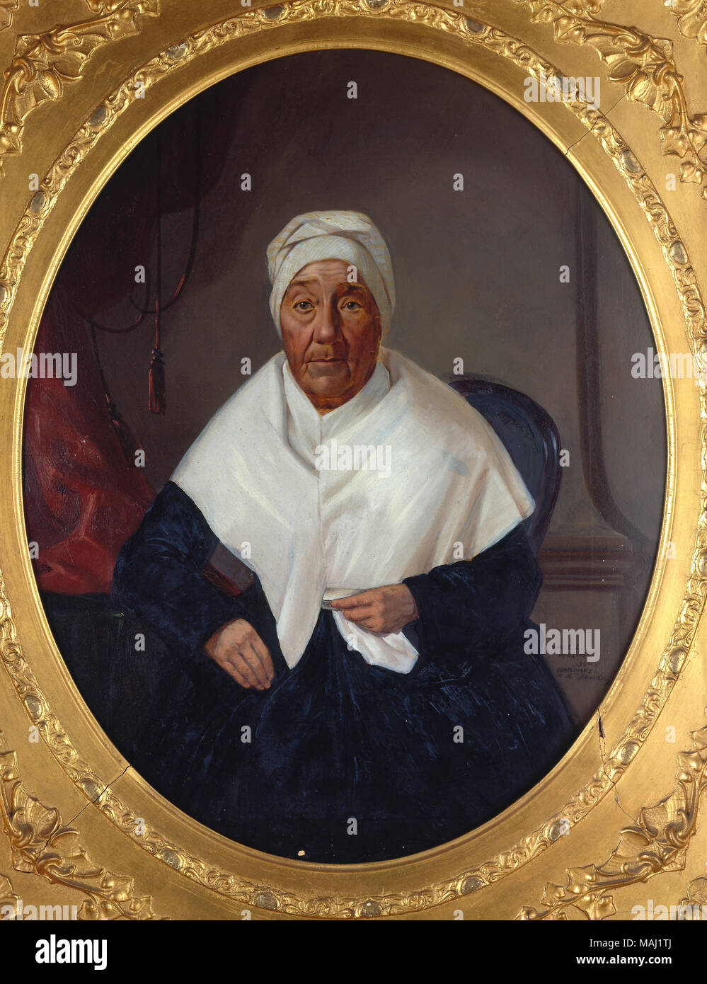 Oil portrait on board of Madame Elizabeth Barada Ortez Title: Portrait ...