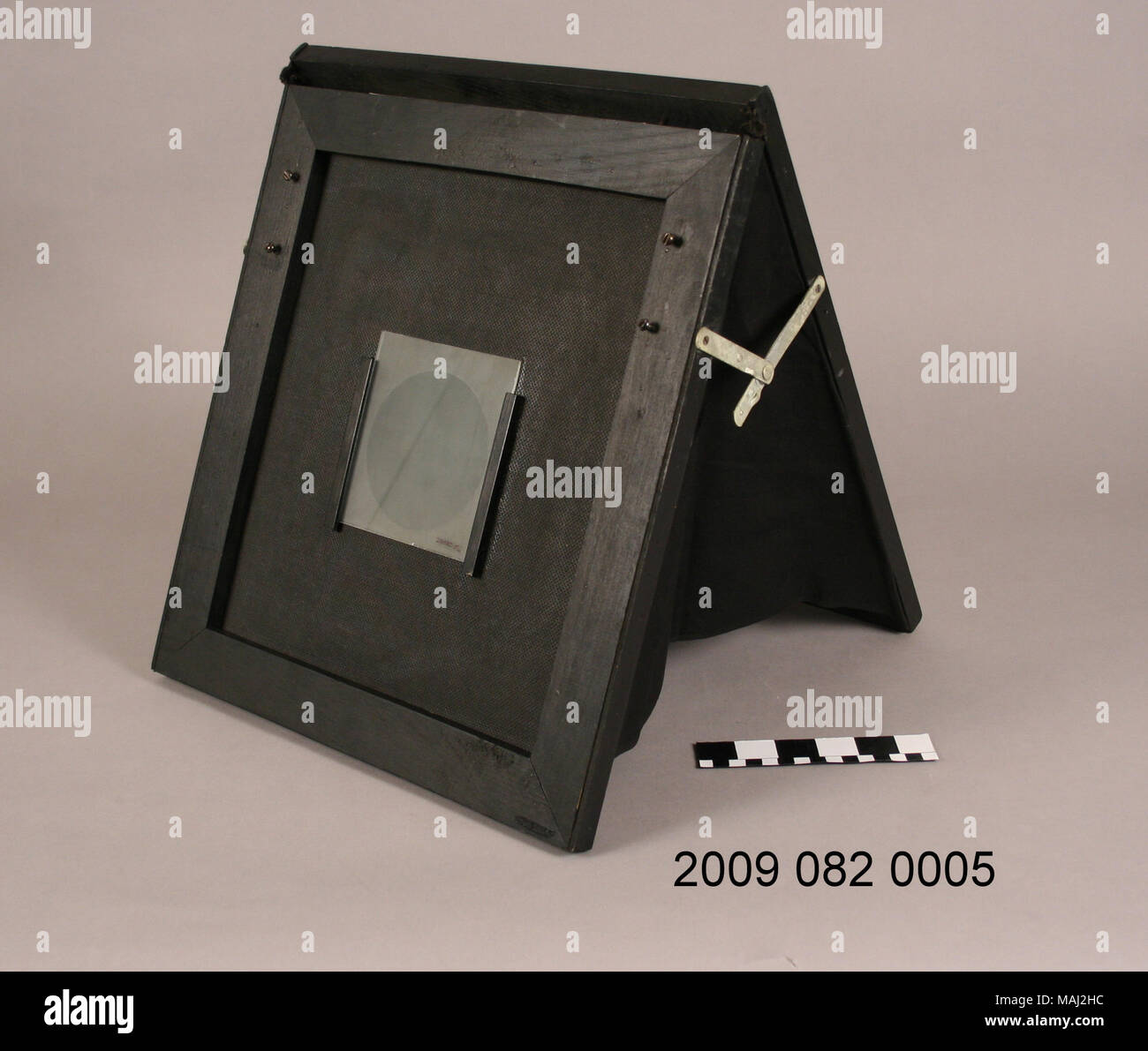 Wood and fabric folding hood, possibly for use on Deardorff 8 x 10 ...