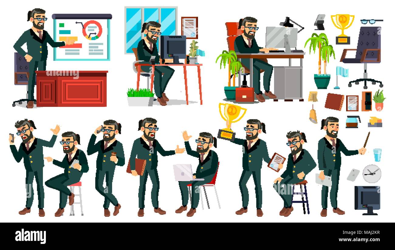 Boss CEO Character Vector. CEO, Managing Director, Representative ...