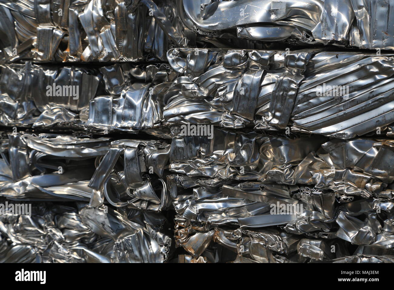 Scrap metal, wrecked and crushed parts Stock Photo - Alamy