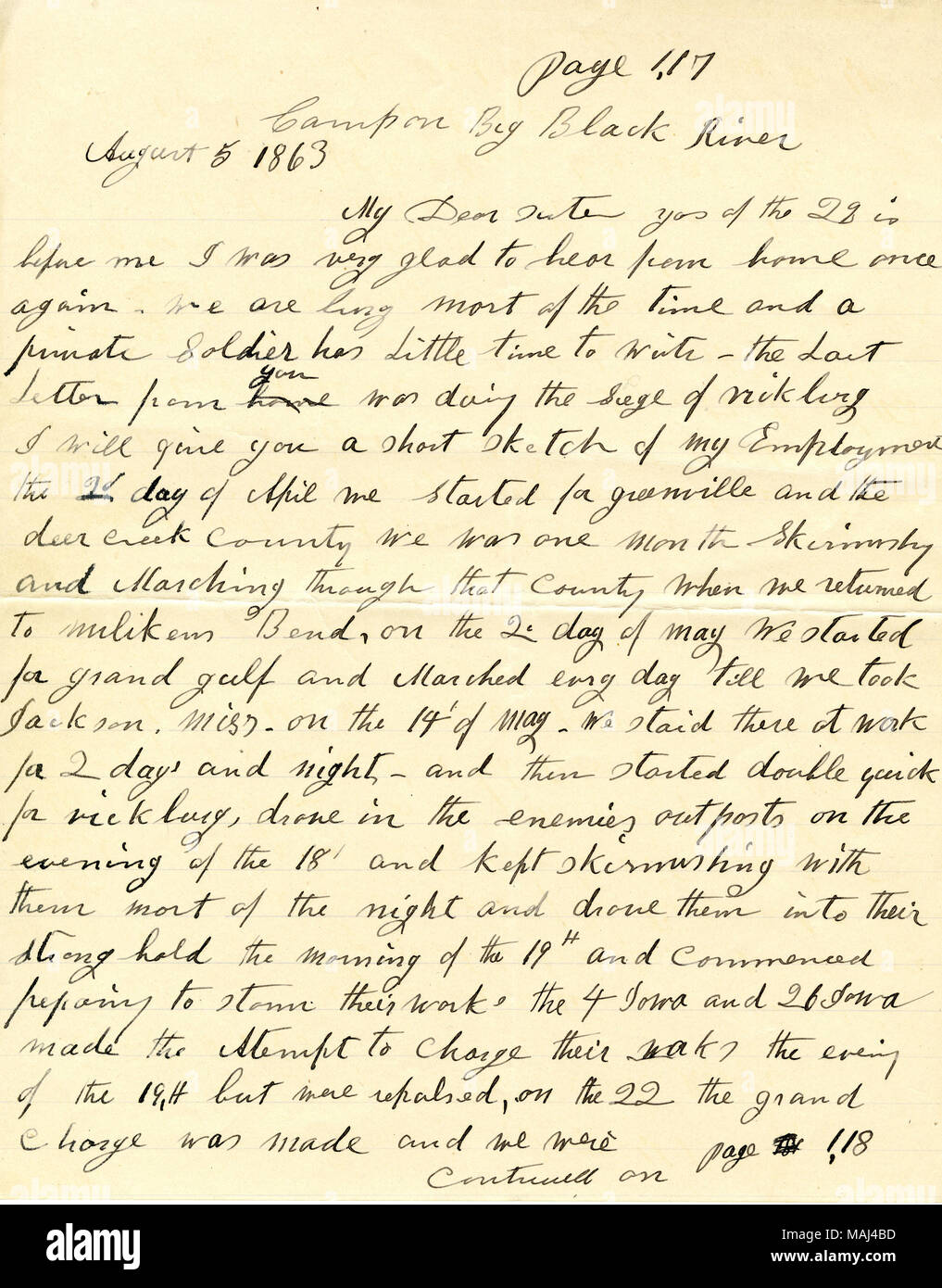 Short Civil War Love Letter