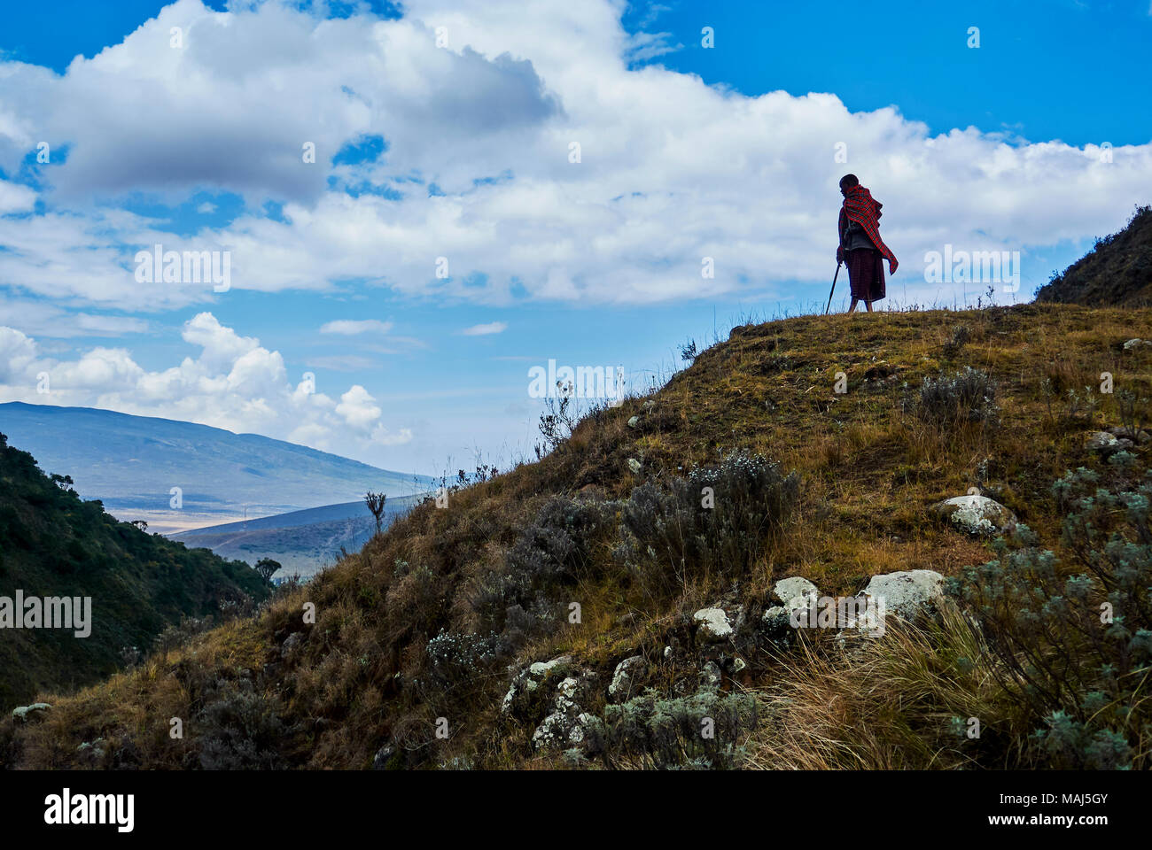 Hike in Olmoti Crater, near Munge River Ngorongoro Conservation Area ...