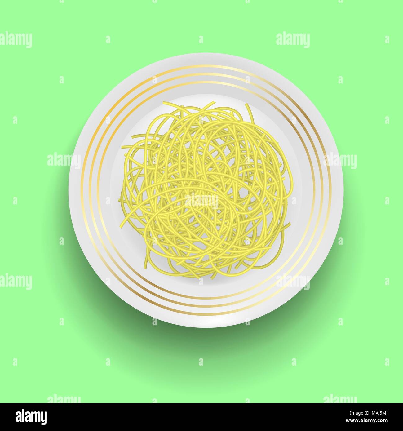 Raw spaghetti wheat Stock Vector Images - Alamy