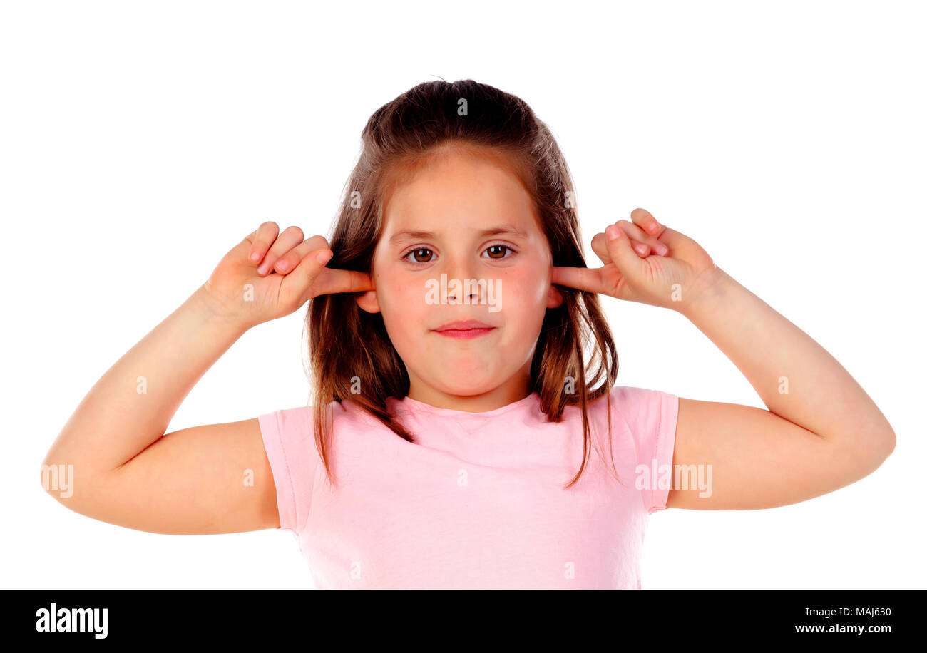 Child covering ears loud hi-res stock photography and images - Alamy