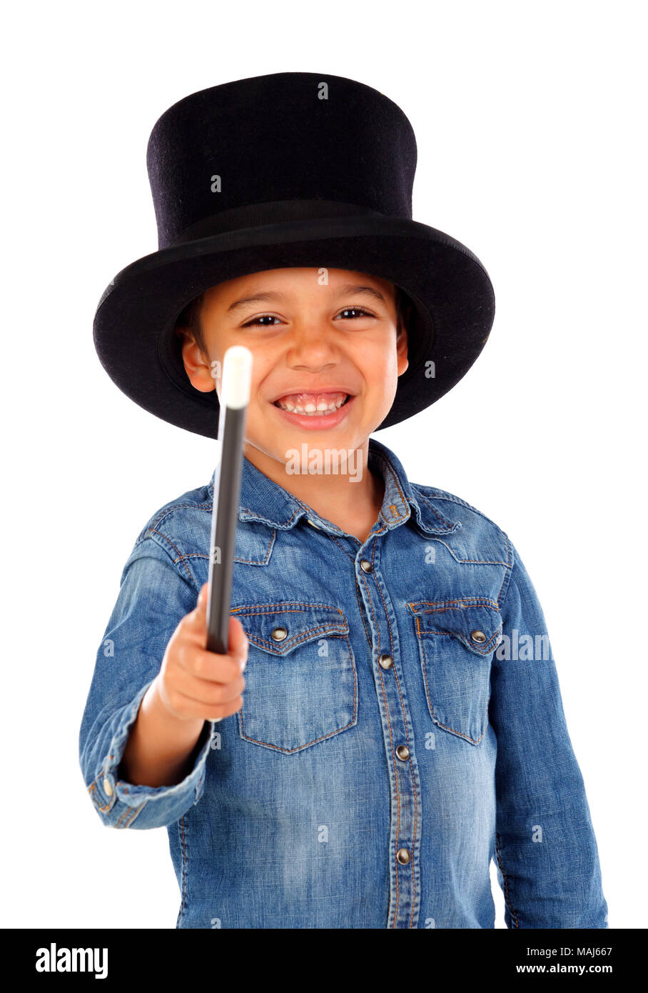 Small boy with magic wand hi-res stock photography and images - Alamy