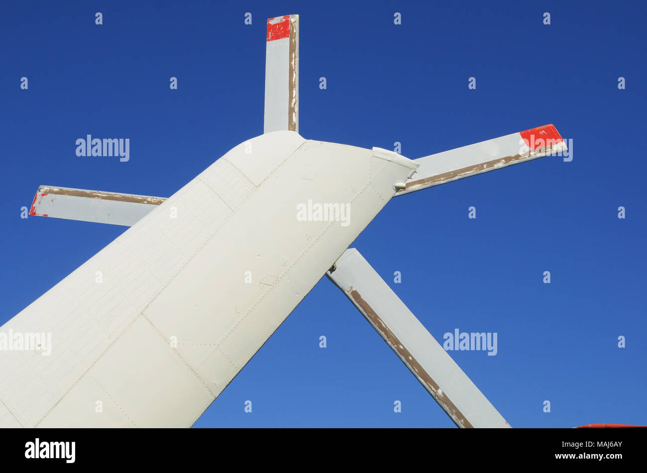 The wing of the plane closeup Stock Photo - Alamy