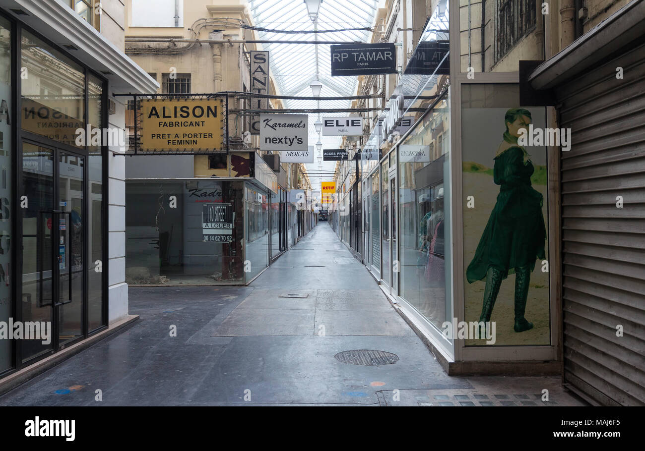 The famous parisian passage du Caire, France Stock Photo - Alamy