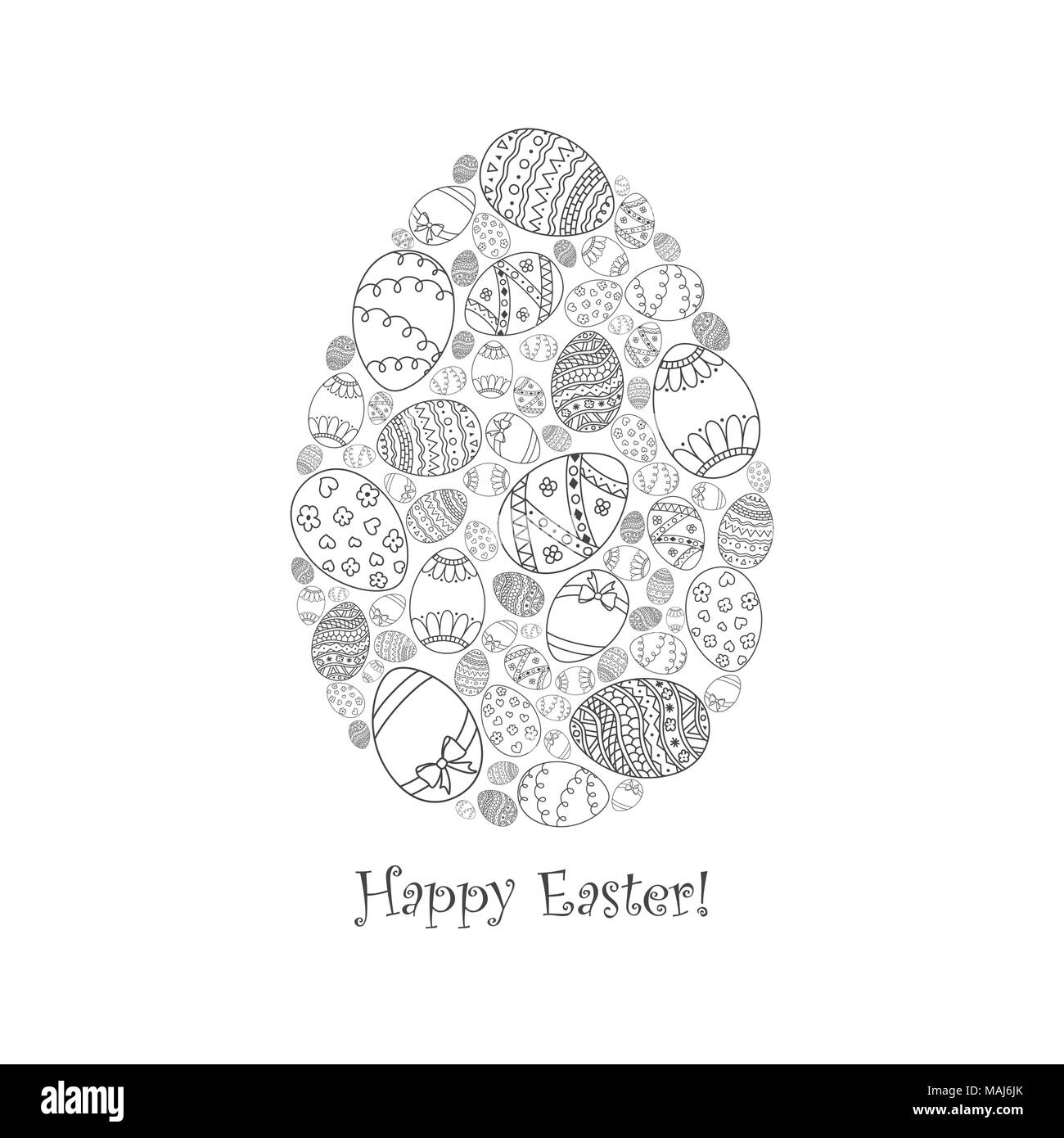 Easter coloring page hi-res stock photography and images - Alamy