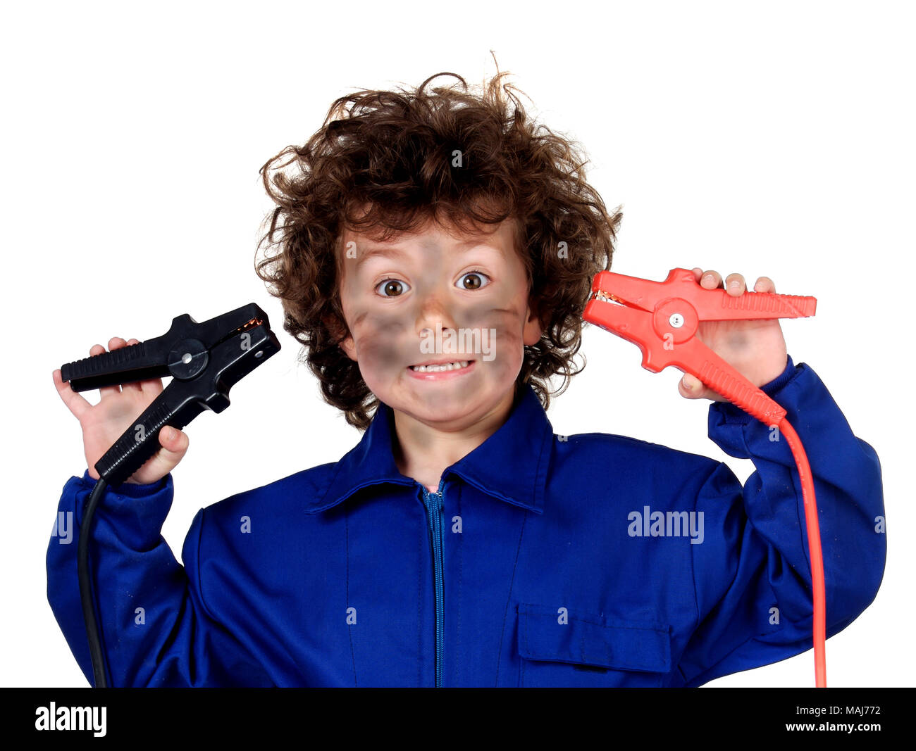 Broken electric cable shock hi-res stock photography and images - Alamy
