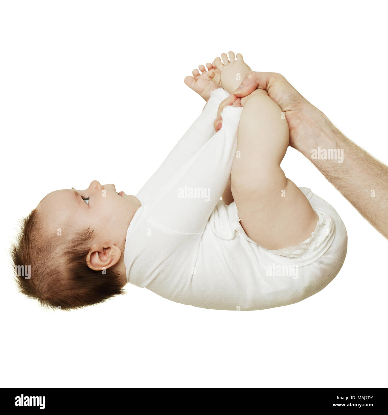 Baby in fathers hand hi-res stock photography and images - Alamy